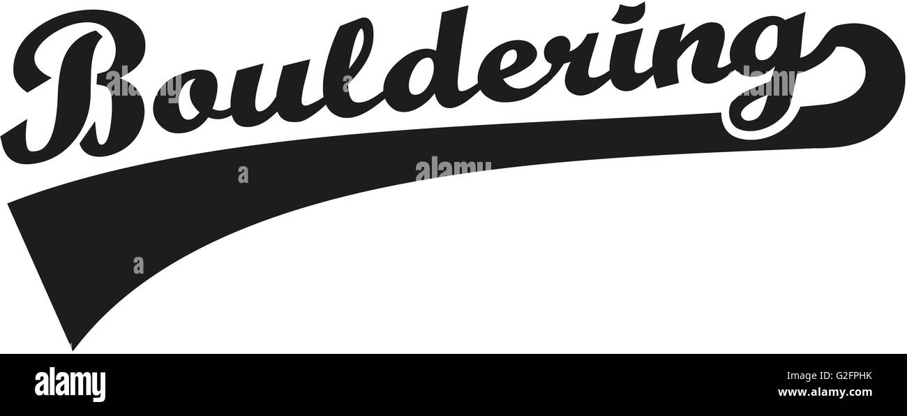 Bouldering word retro Stock Photo - Alamy