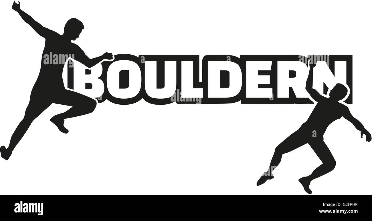 Rock climbing logo man climb hi-res stock photography and images - Alamy