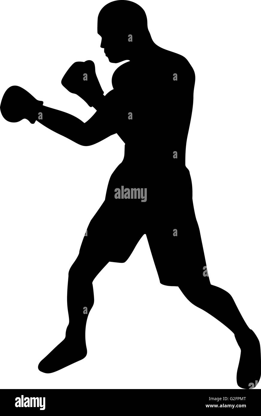 Boxer silhouette hi-res stock photography and images - Alamy
