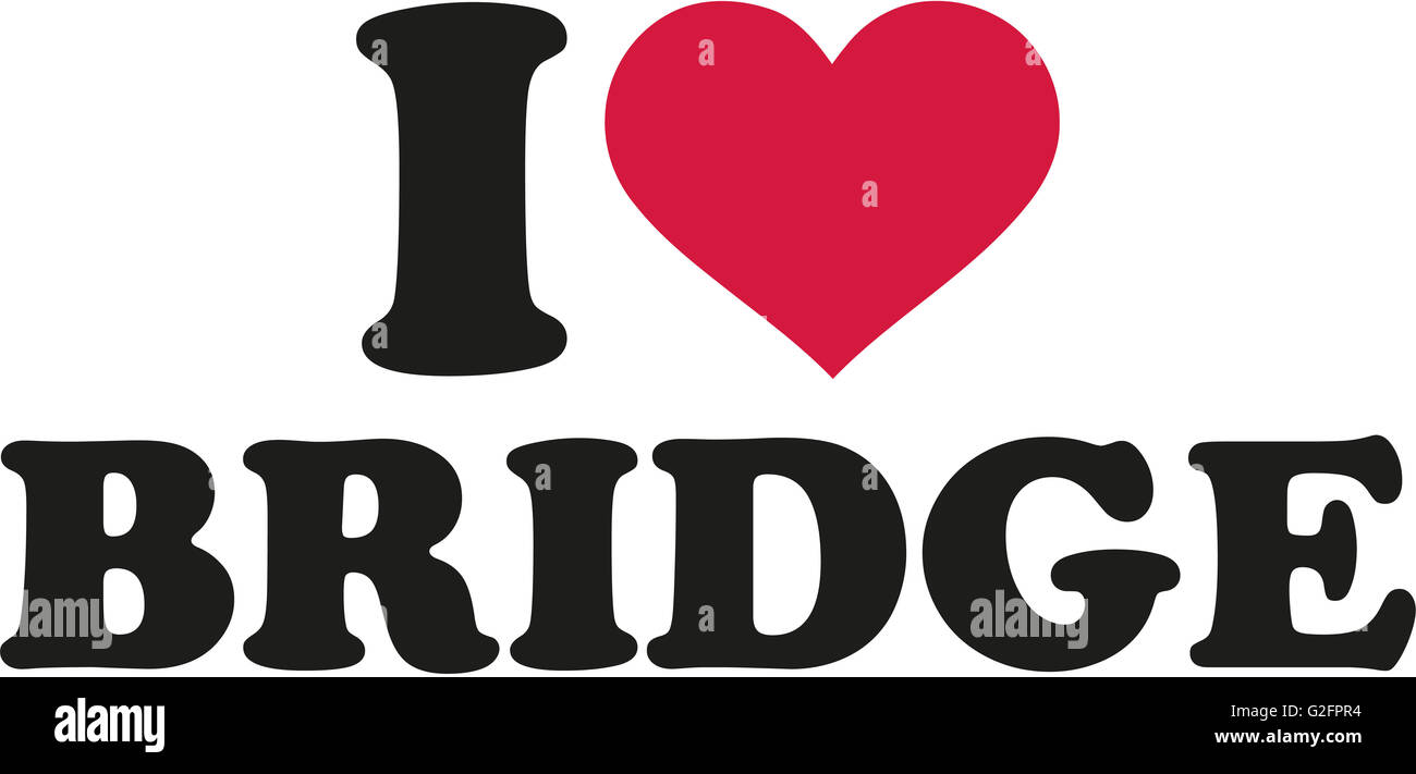Love bridge illustration hi-res stock photography and images - Alamy