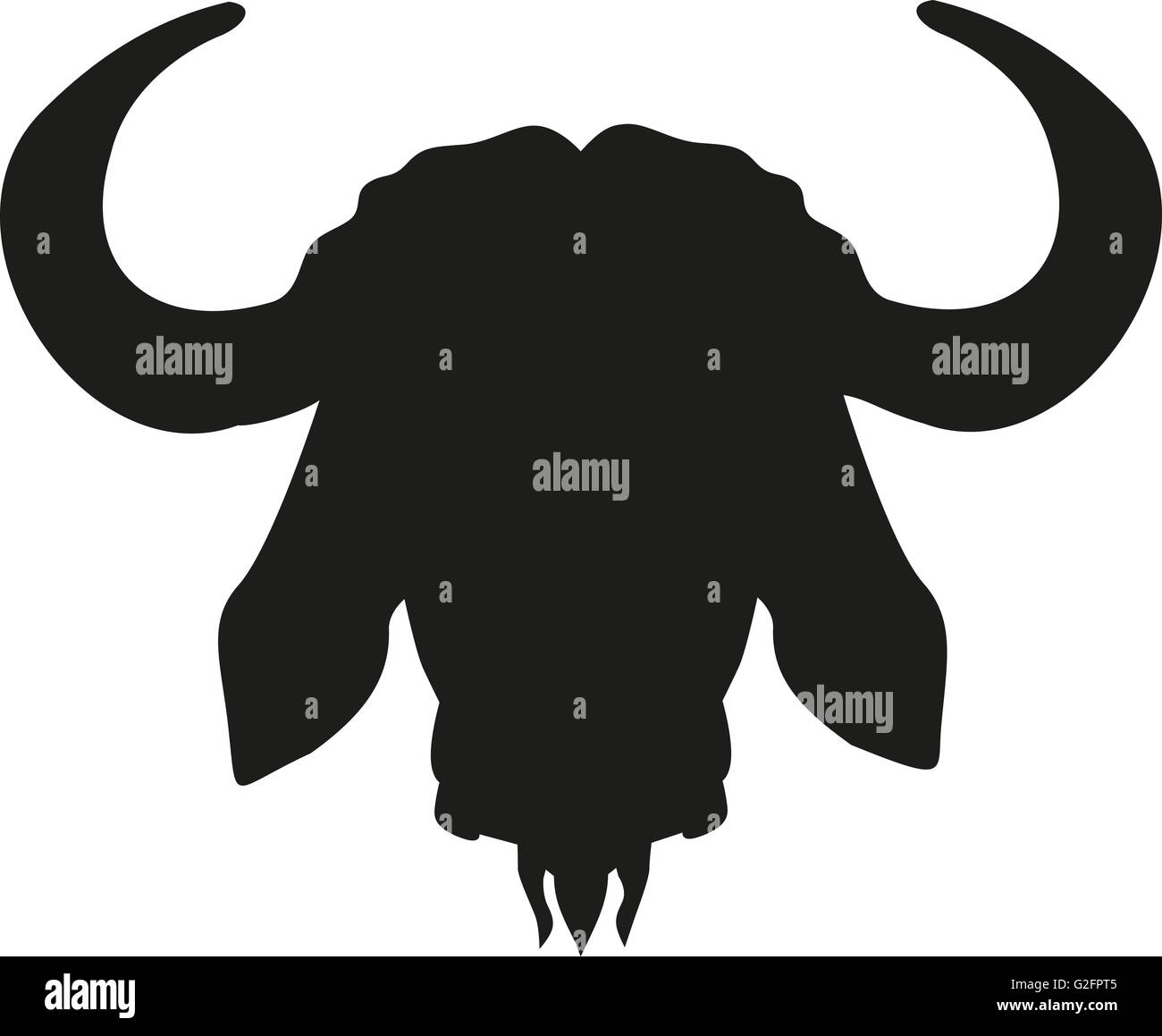 Buffalo head silhouette hi-res stock photography and images - Alamy