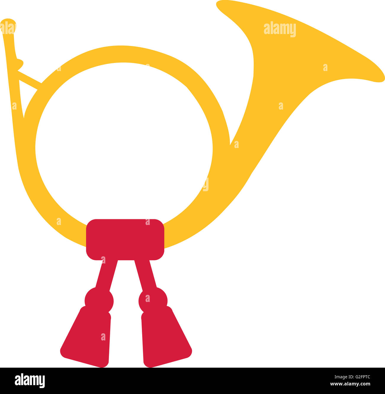 Post horn Cut Out Stock Images & Pictures - Alamy