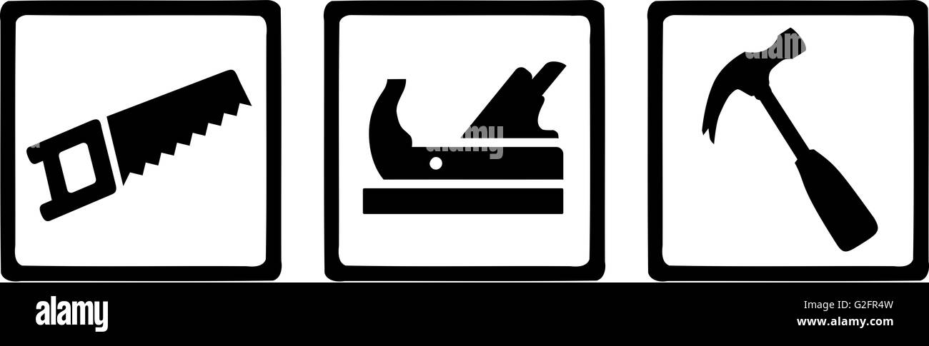 Tools carpenter Black and White Stock Photos & Images - Alamy