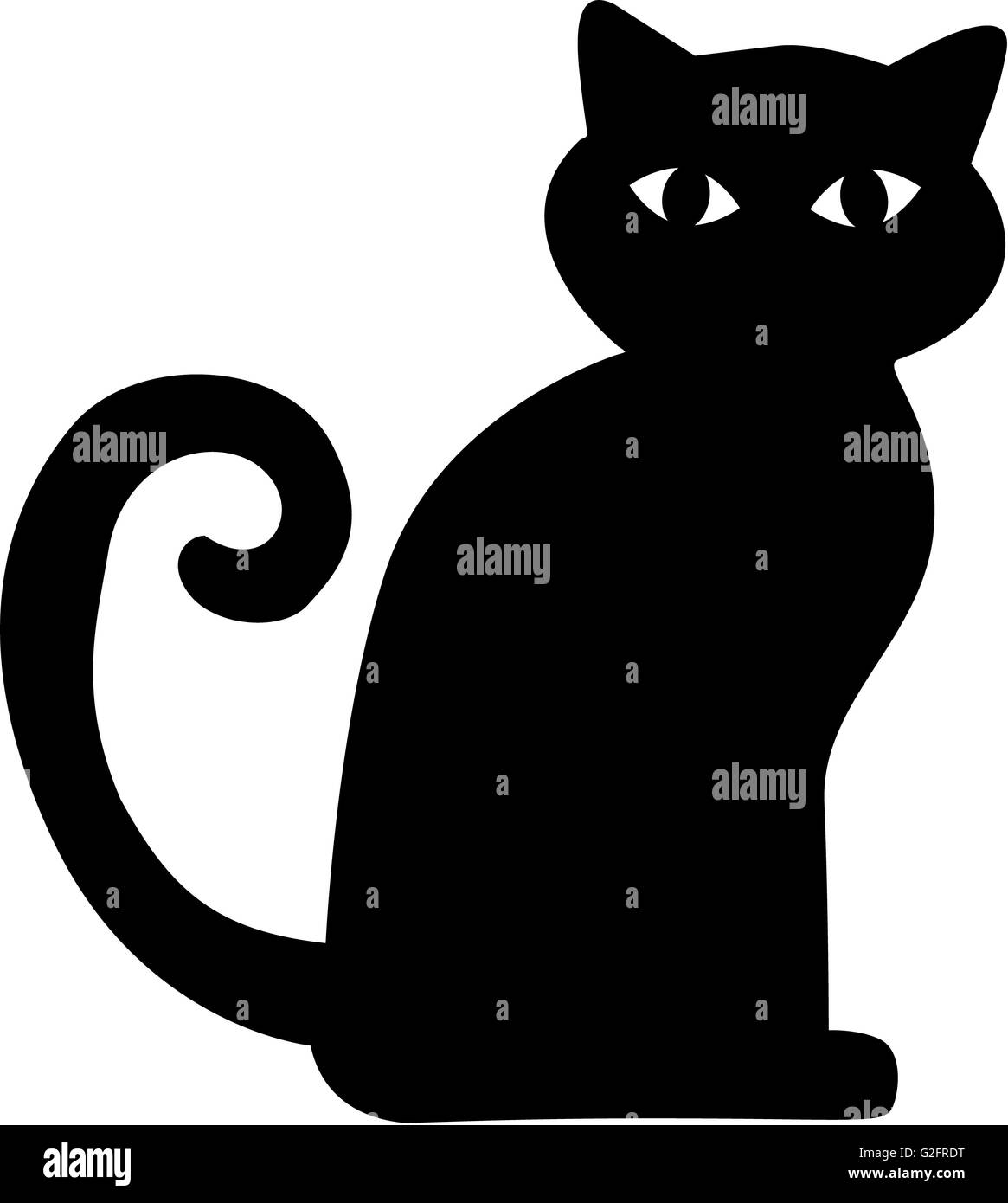 Sitting Cat Pictogram Stock Photos & Sitting Cat Pictogram Stock Images ...