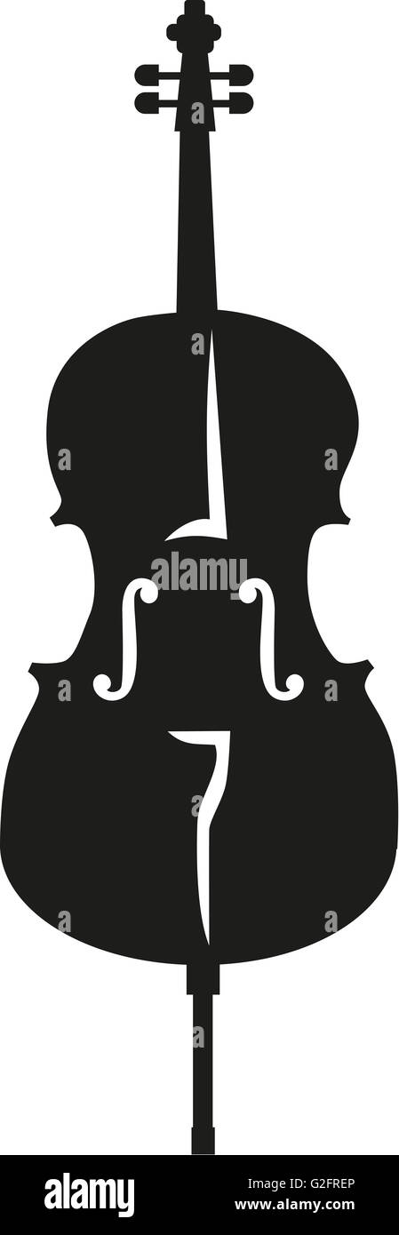 Cello silhouette hi-res stock photography and images - Alamy