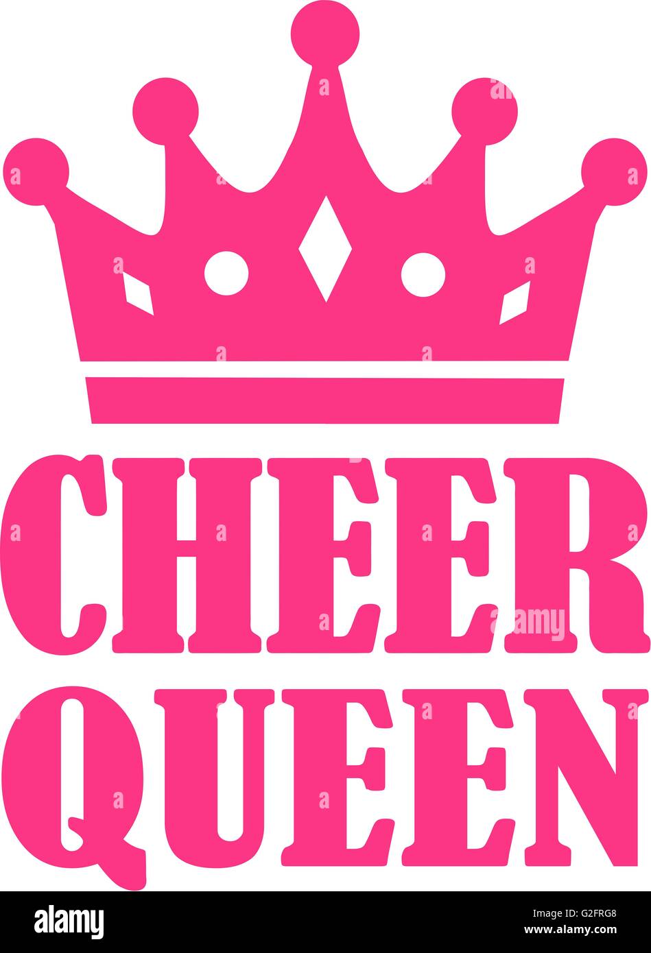 Cheer Queen with crown Stock Photo - Alamy