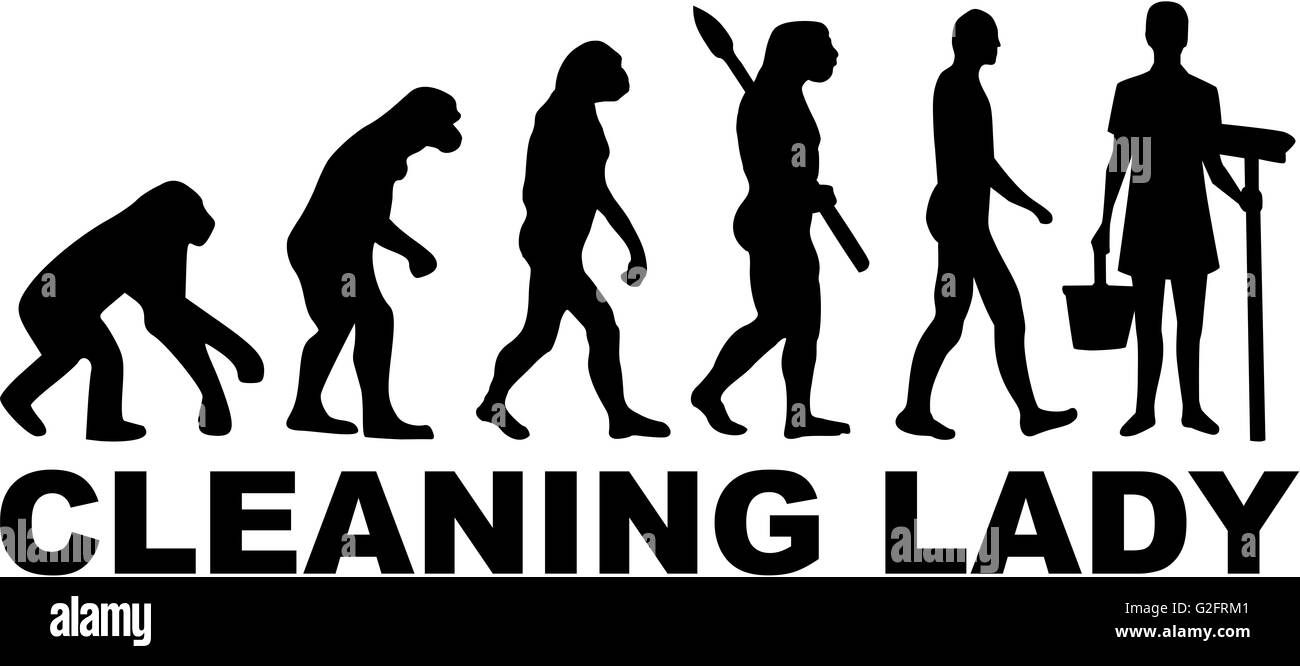 Cleaning lady Black and White Stock Photos & Images - Alamy