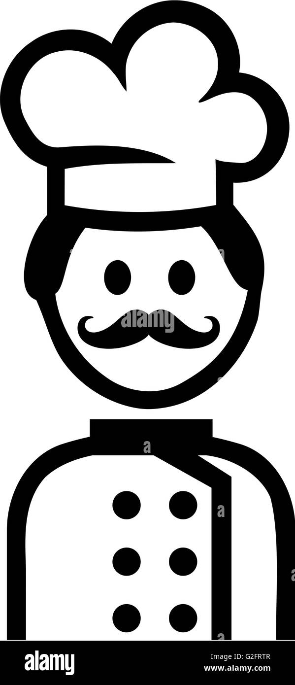 Chefs hat chef pictogram silhouette hi-res stock photography and images ...