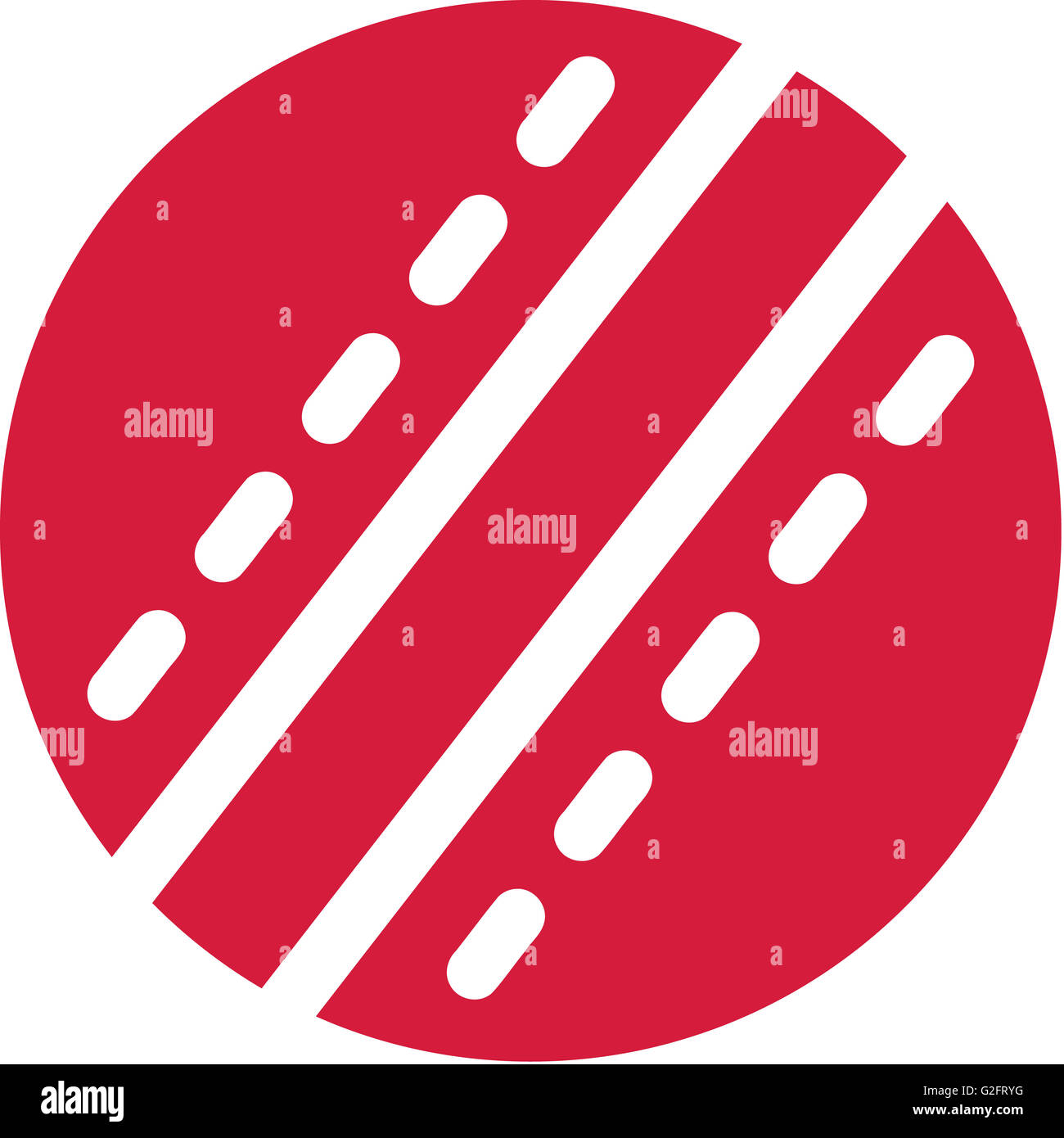 Cricket Ball Symbol Stock Photo - Alamy