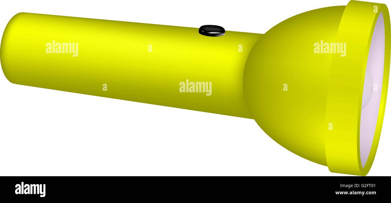 Flashlight in yellow design Stock Vector Image & Art - Alamy