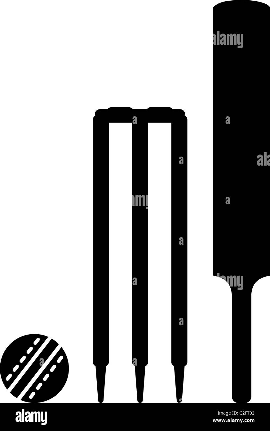 Bat ball Black and White Stock Photos & Images - Alamy