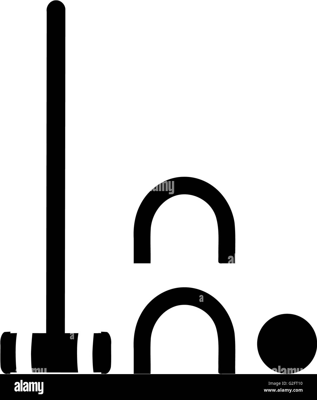 Croquet Equipment Set Stock Photo - Alamy