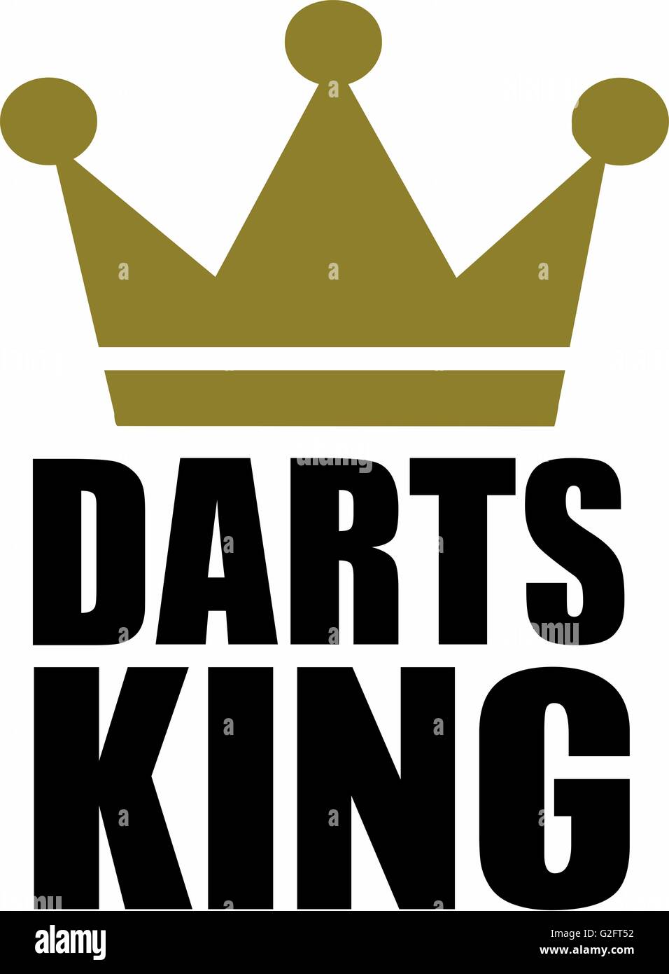 Darts King Crown Stock Photo - Alamy