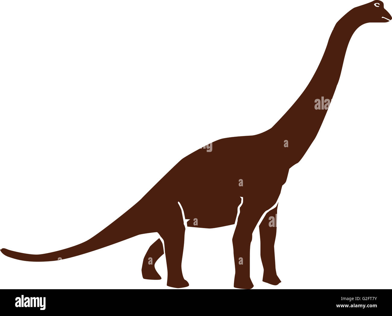 Dinosaur brontosaurus silhouette hi-res stock photography and images ...