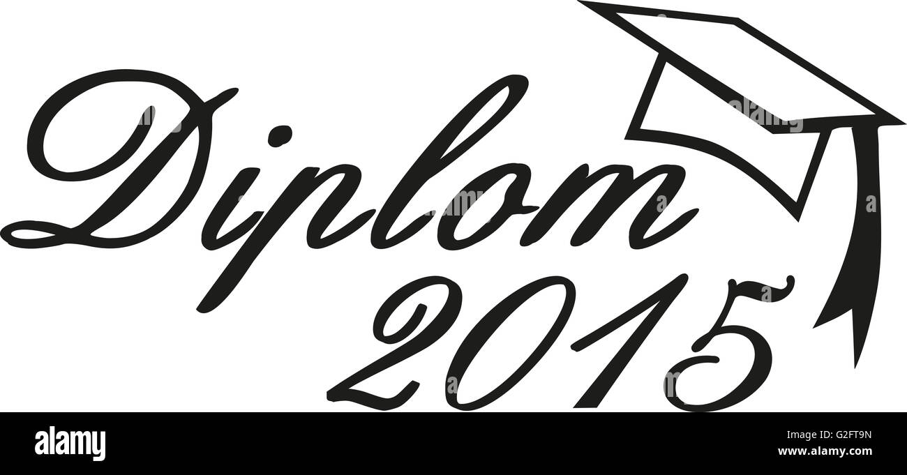 Diplom 2016 with graduation hat Stock Photo - Alamy
