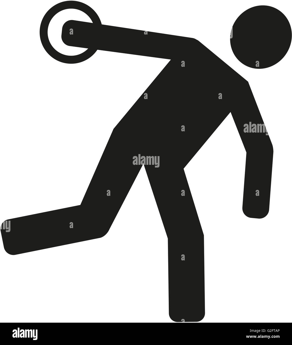 Discus thrower vector hi-res stock photography and images - Alamy