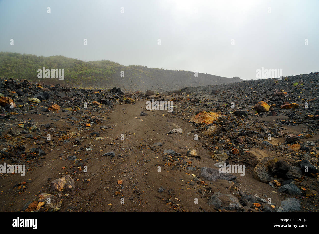 Near Tompaluan craterTompaluan crater Lokon-Empung volcano. Tomohon ...