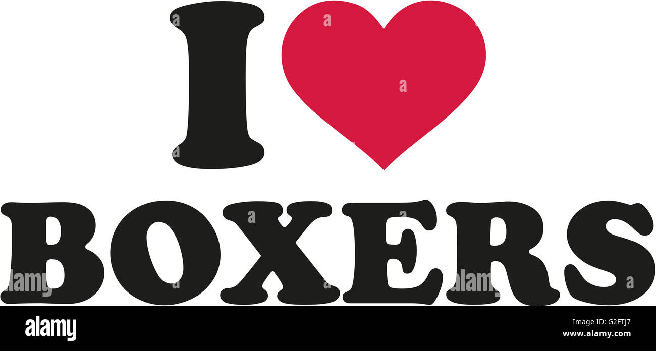 I love boxers Stock Photo - Alamy