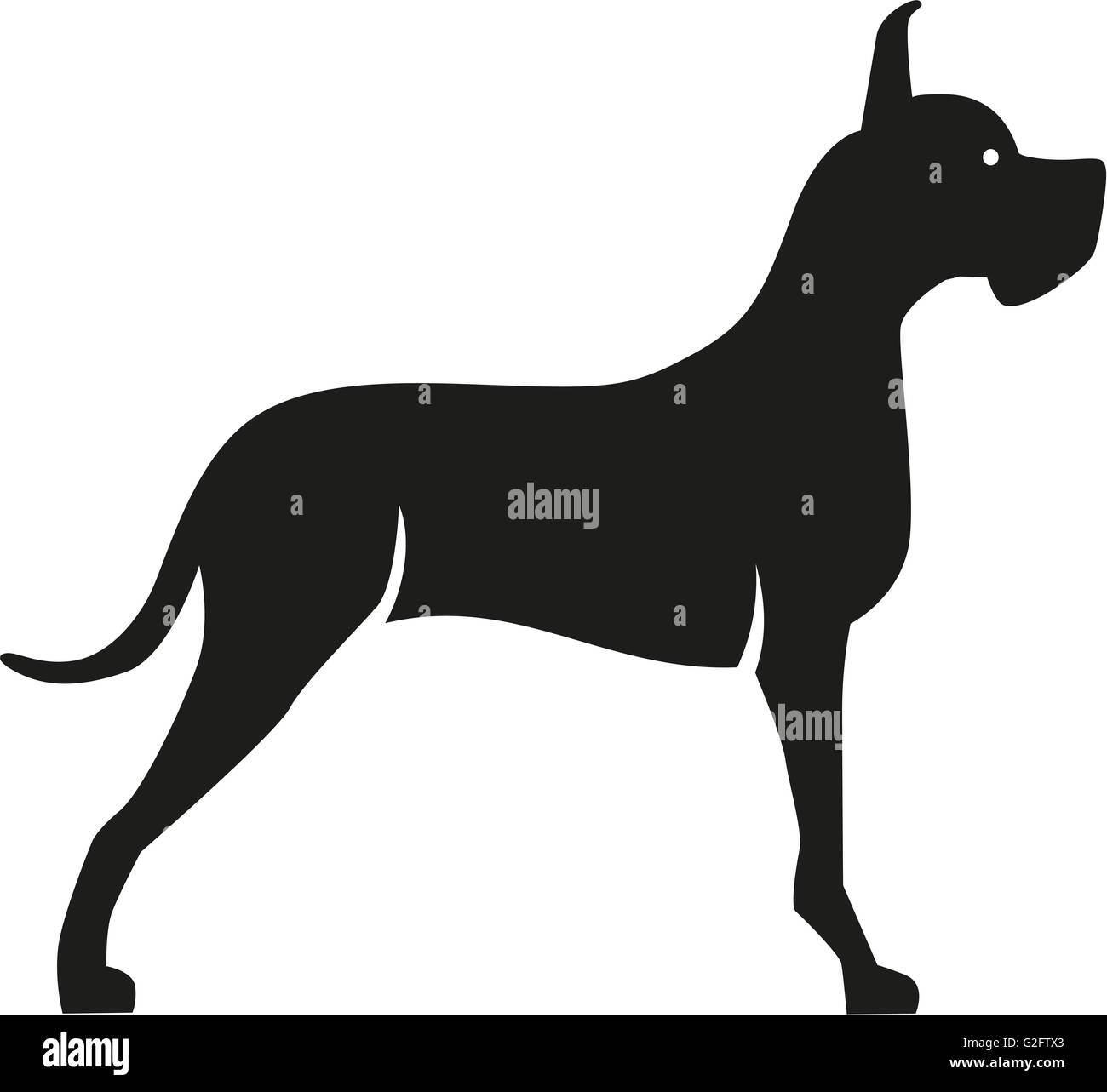 Great dane icon Stock Photo - Alamy