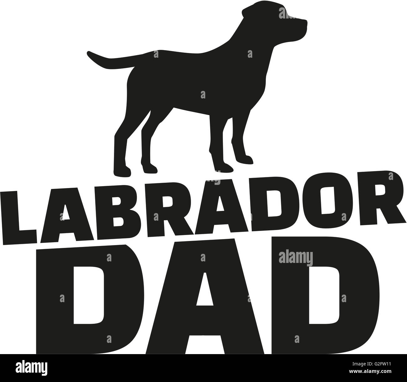 Labrador Retriever dad Stock Photo - Alamy