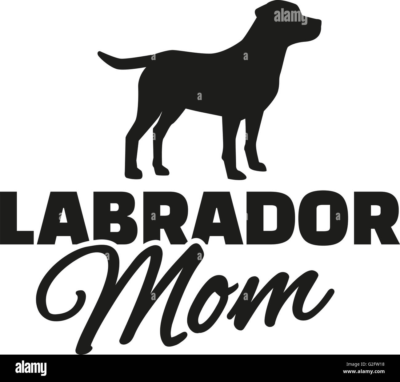 Labrador Retriever Mom Stock Photo - Alamy