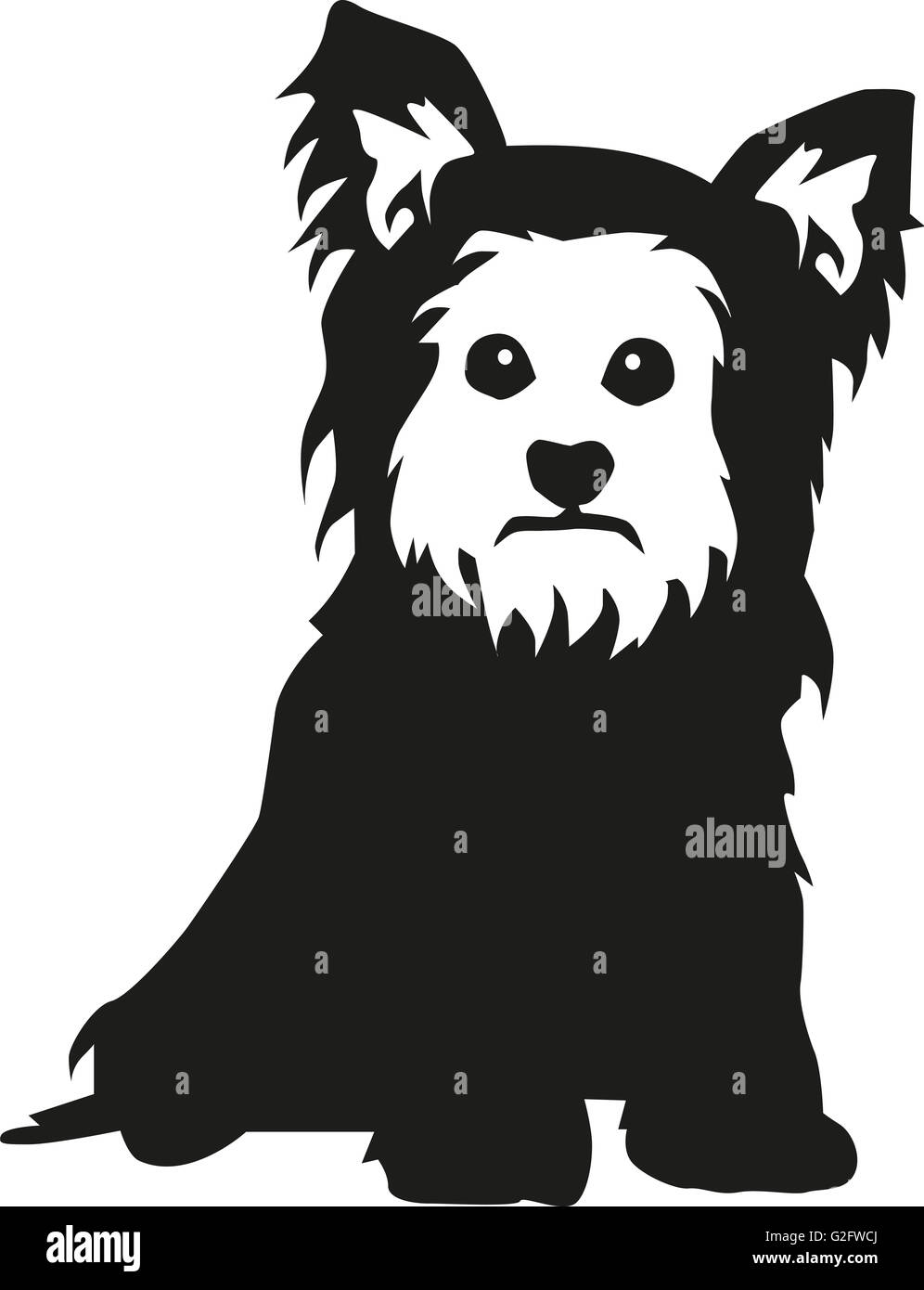 Yorkie Silhouette