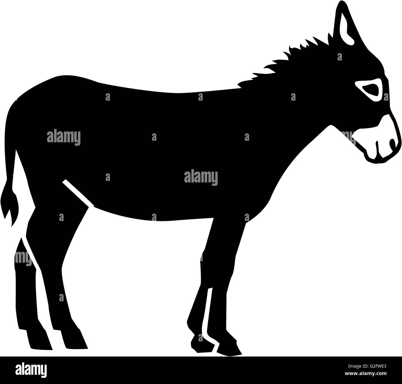 Donkey icon hi-res stock photography and images - Alamy