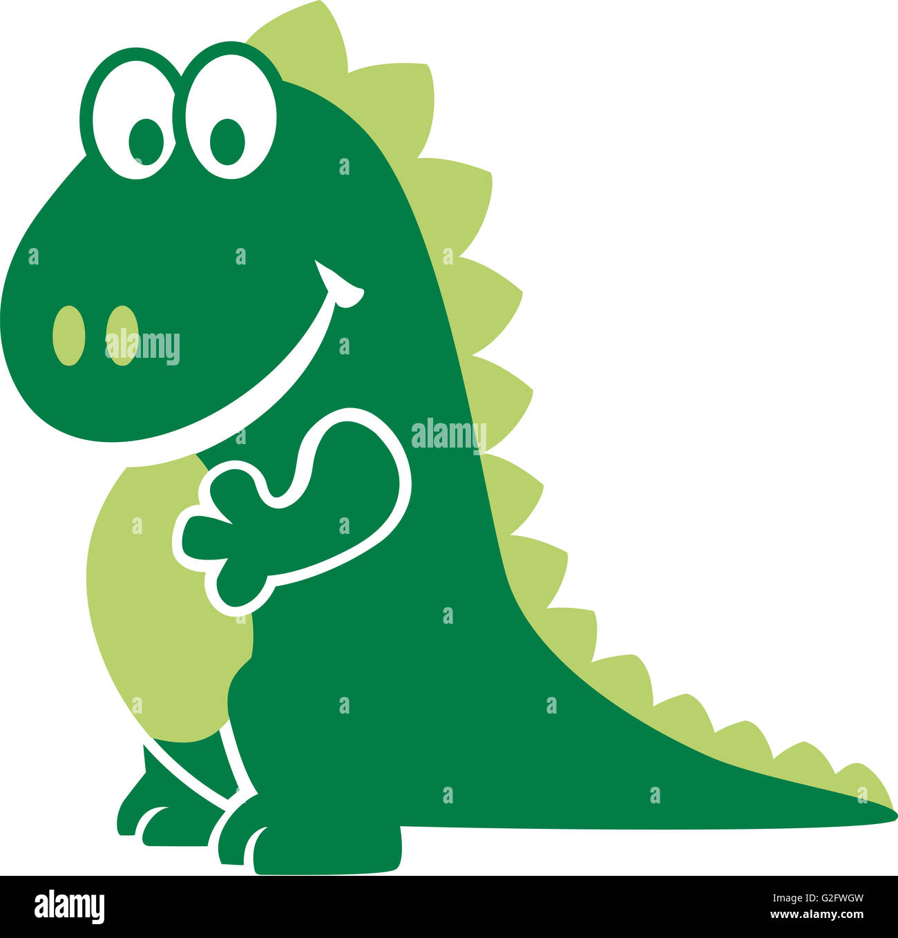 Smiling cartoon dragon Stock Photo - Alamy