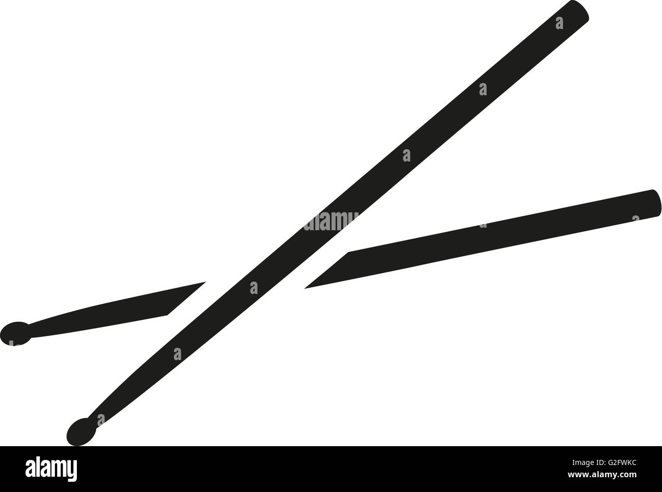 Drum sticks crossed Stock Photo - Alamy