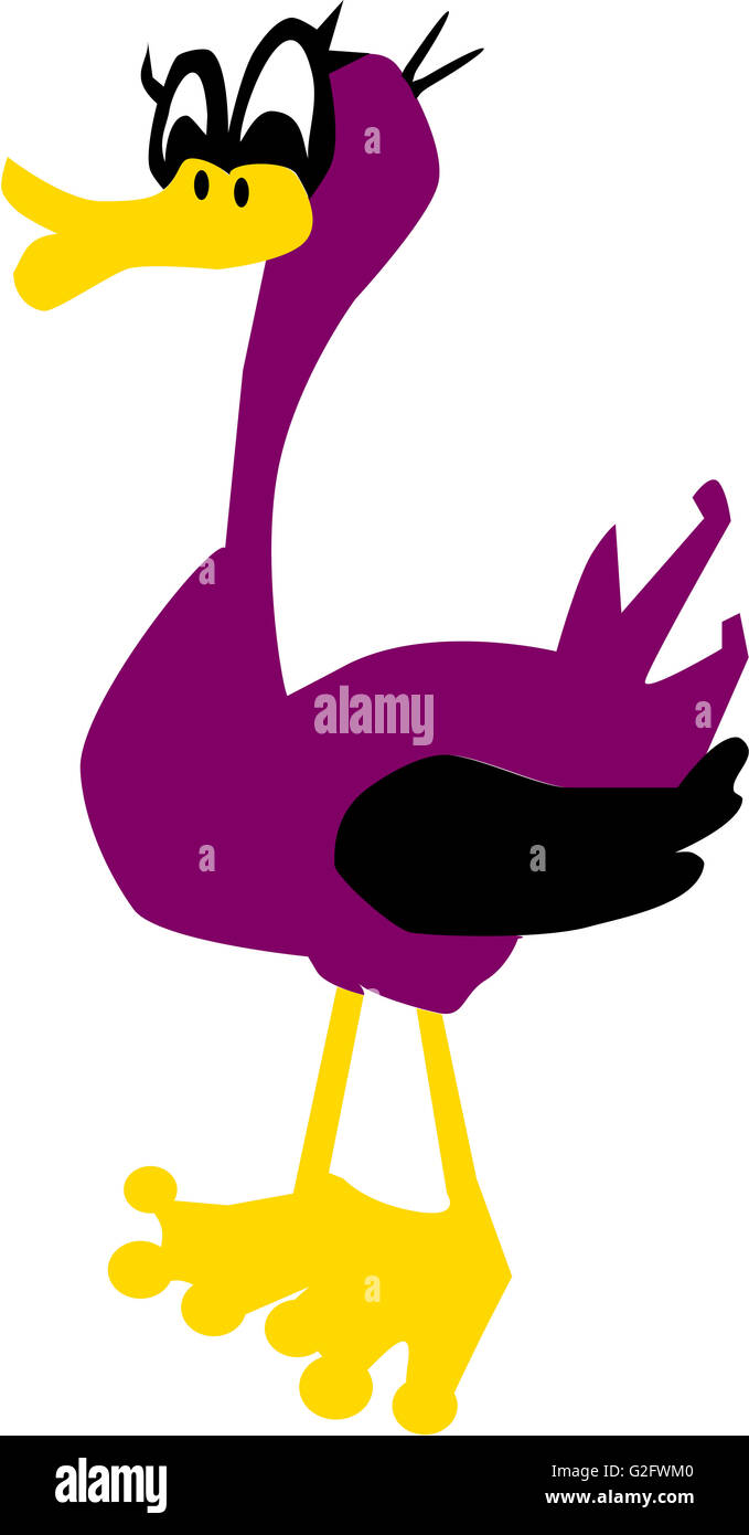 crazy comic duck Stock Photo - Alamy