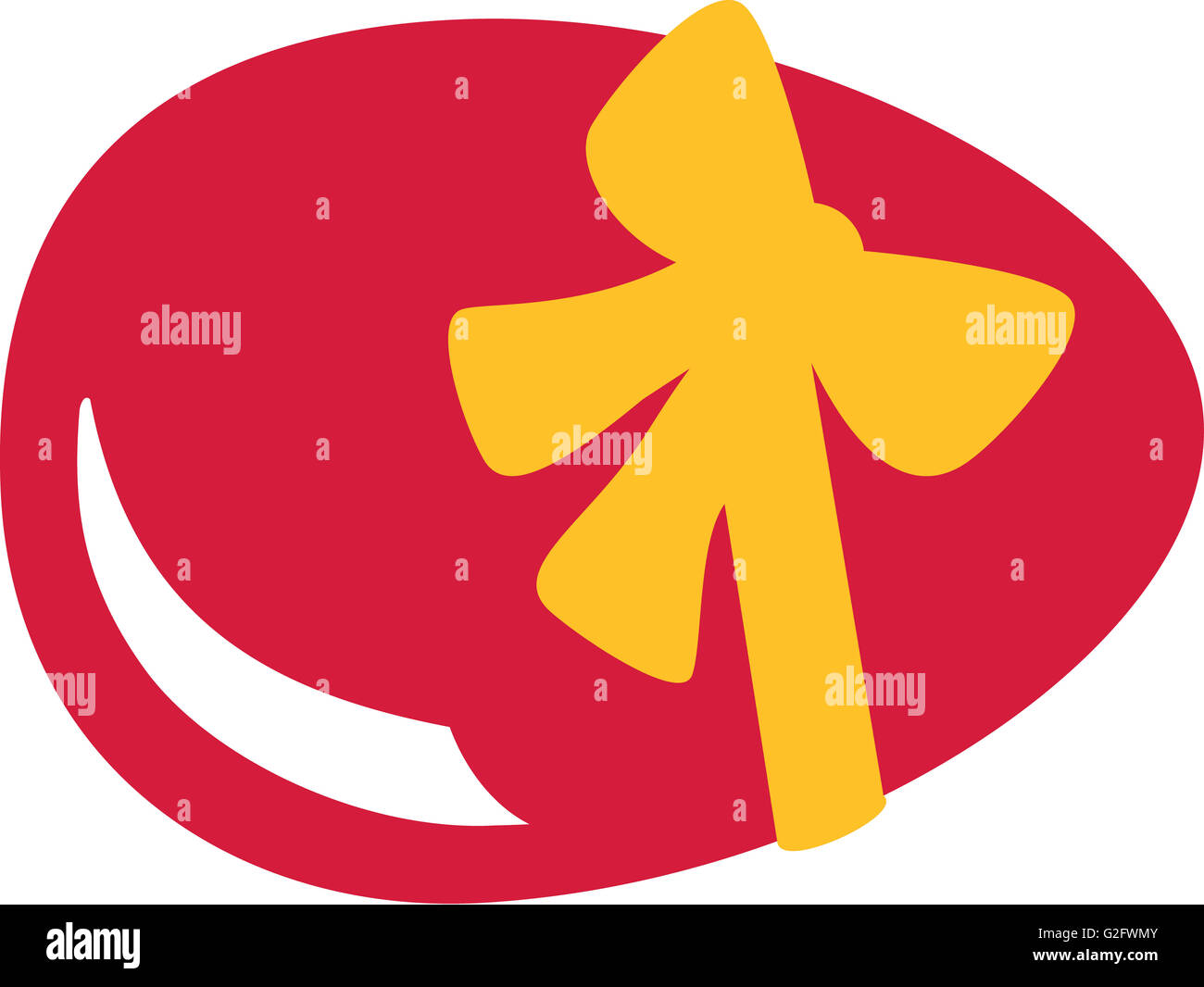 Easter egg with ribbon Stock Photo - Alamy