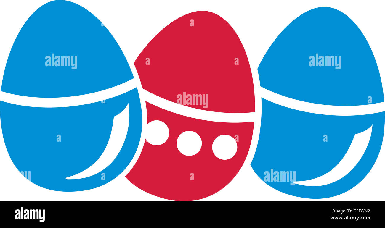 Three eggs icon in cartoon hi-res stock photography and images - Alamy