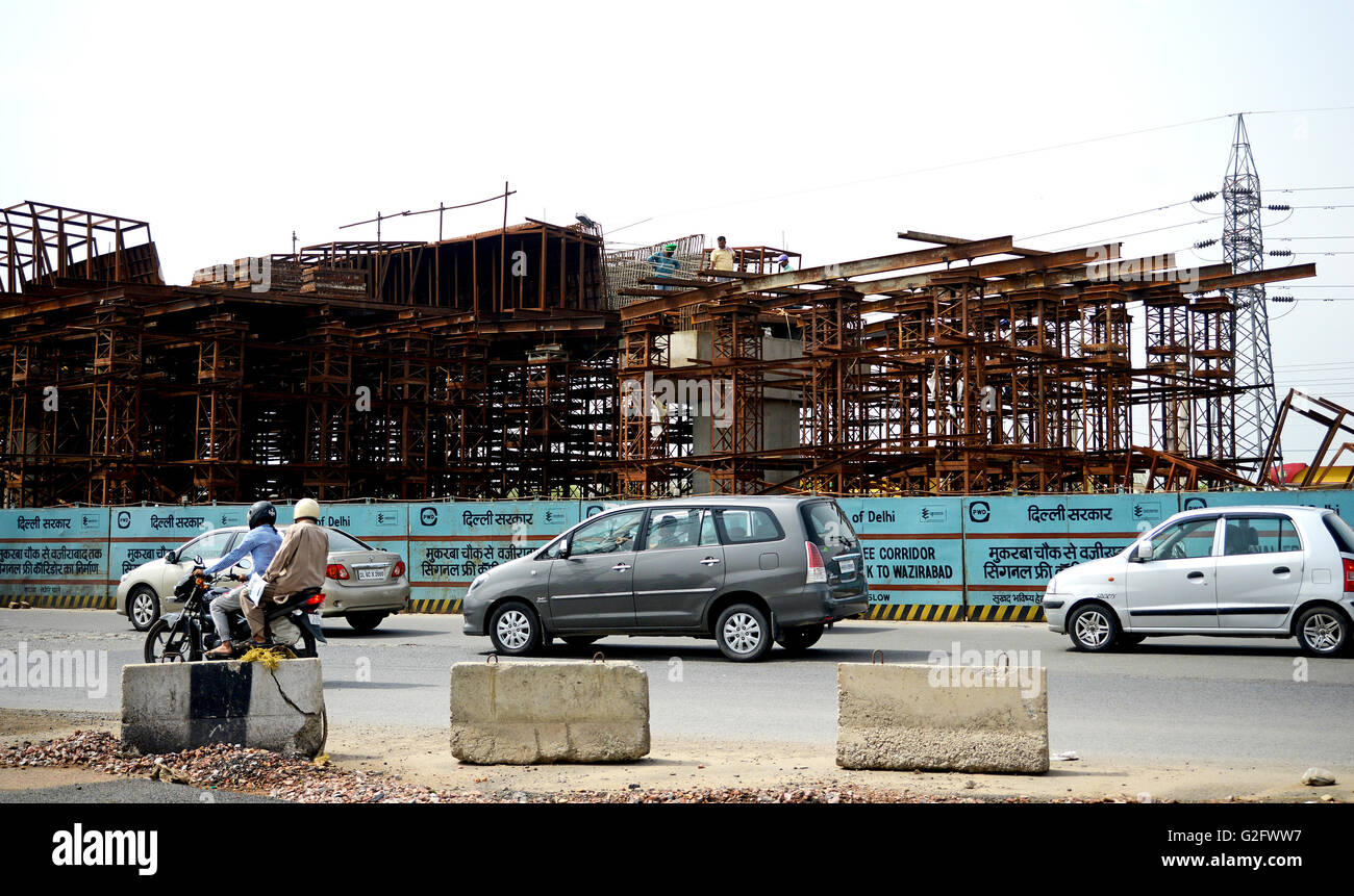 Construction site in Delhi,India Stock Photo - Alamy