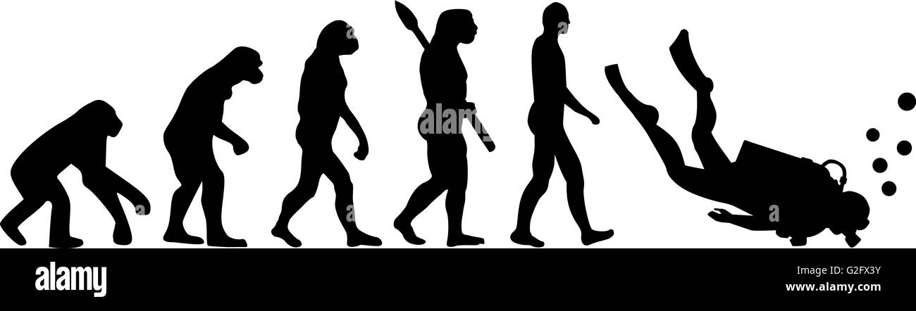Homo sapiens evolution Black and White Stock Photos & Images - Alamy