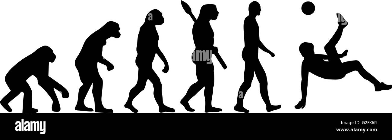 Soccer Football Evolution Stock Photo - Alamy