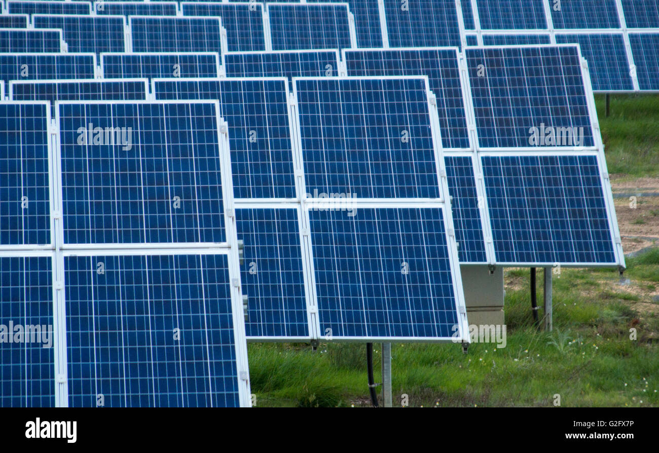 Solar panels pattern Stock Photo - Alamy