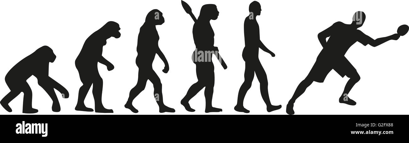 Table tennis evolution Stock Photo - Alamy