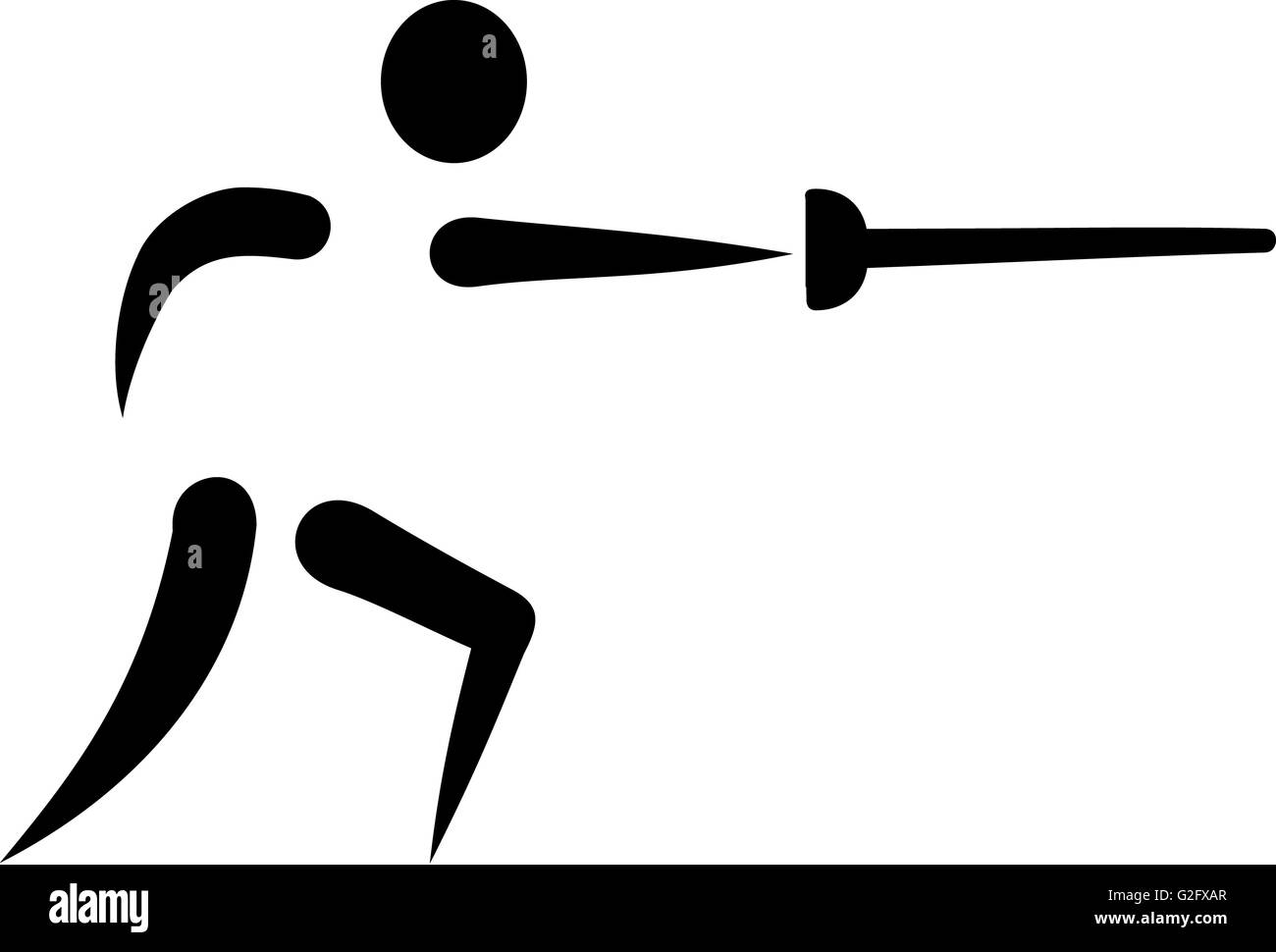 Epee fencing Black and White Stock Photos & Images - Alamy