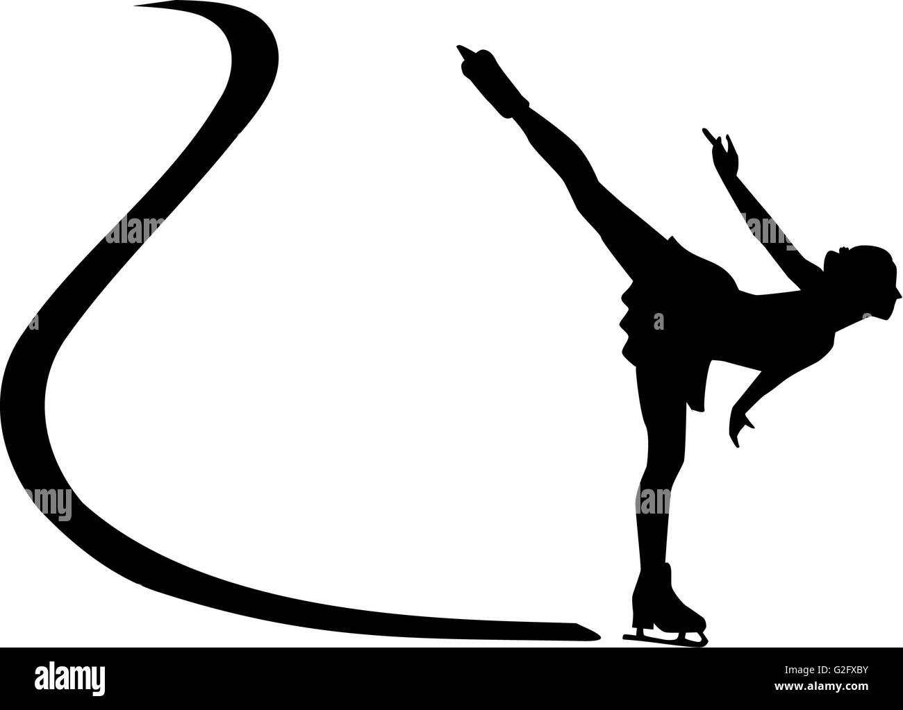Ice Skate Silhouette Figure Skater Silhouette Images – Browse 8,863