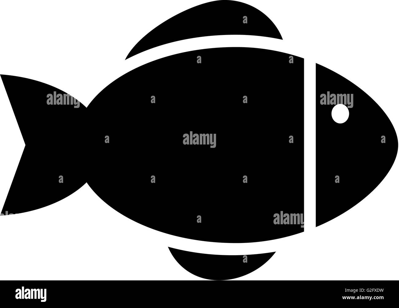 Fish simple Black and White Stock Photos & Images - Alamy