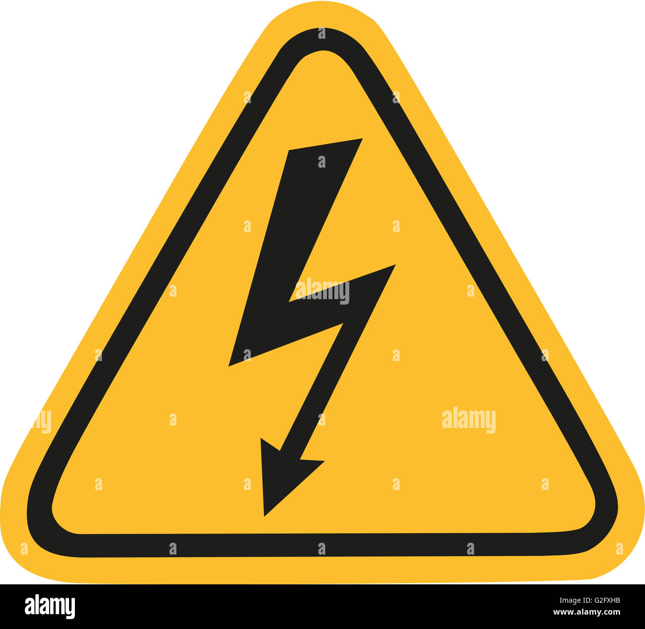Electricity sign with bold Stock Photo - Alamy