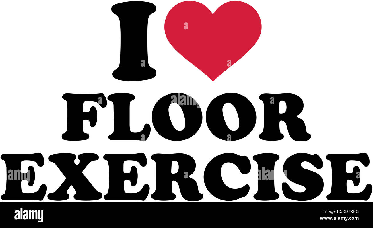 I love floor exercise Stock Photo - Alamy