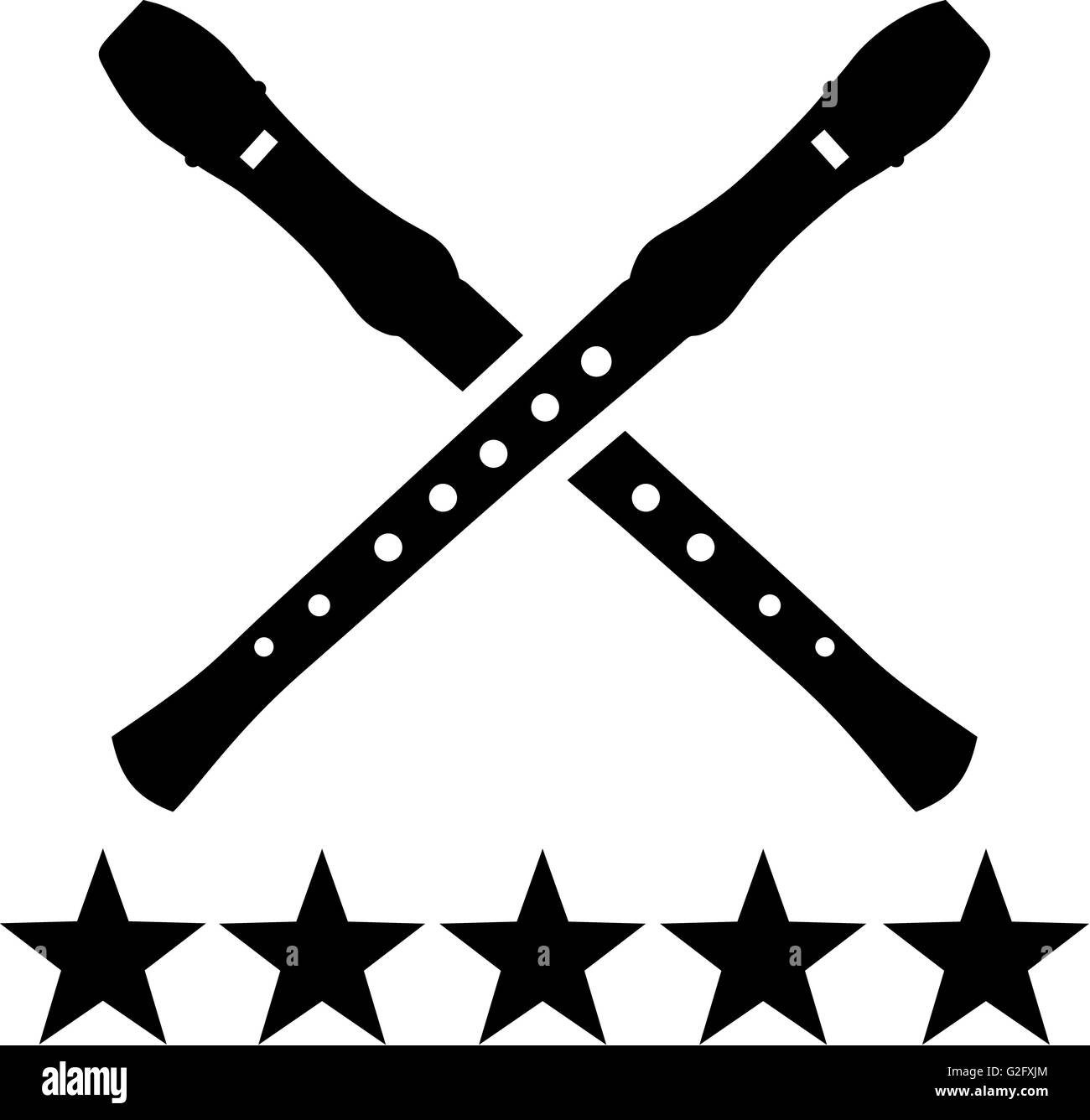 Flutes instrument Black and White Stock Photos & Images - Alamy