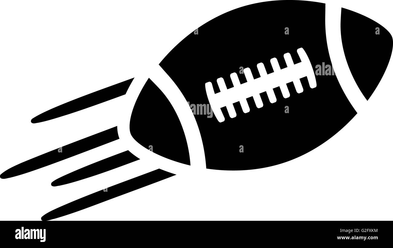 American Football flying Stock Photo - Alamy