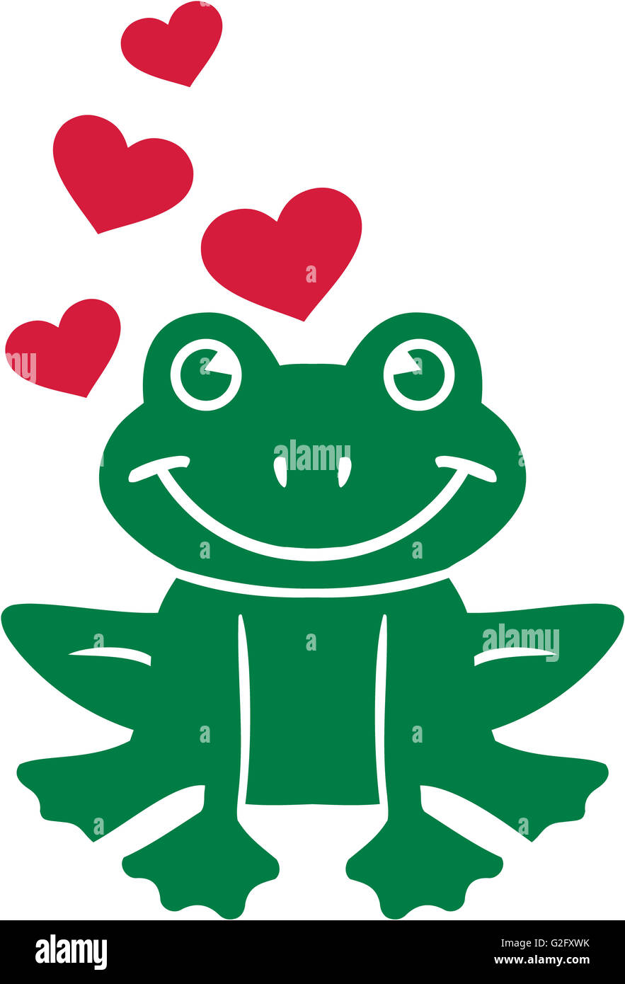 Green frog frog in Cut Out Stock Images & Pictures - Alamy