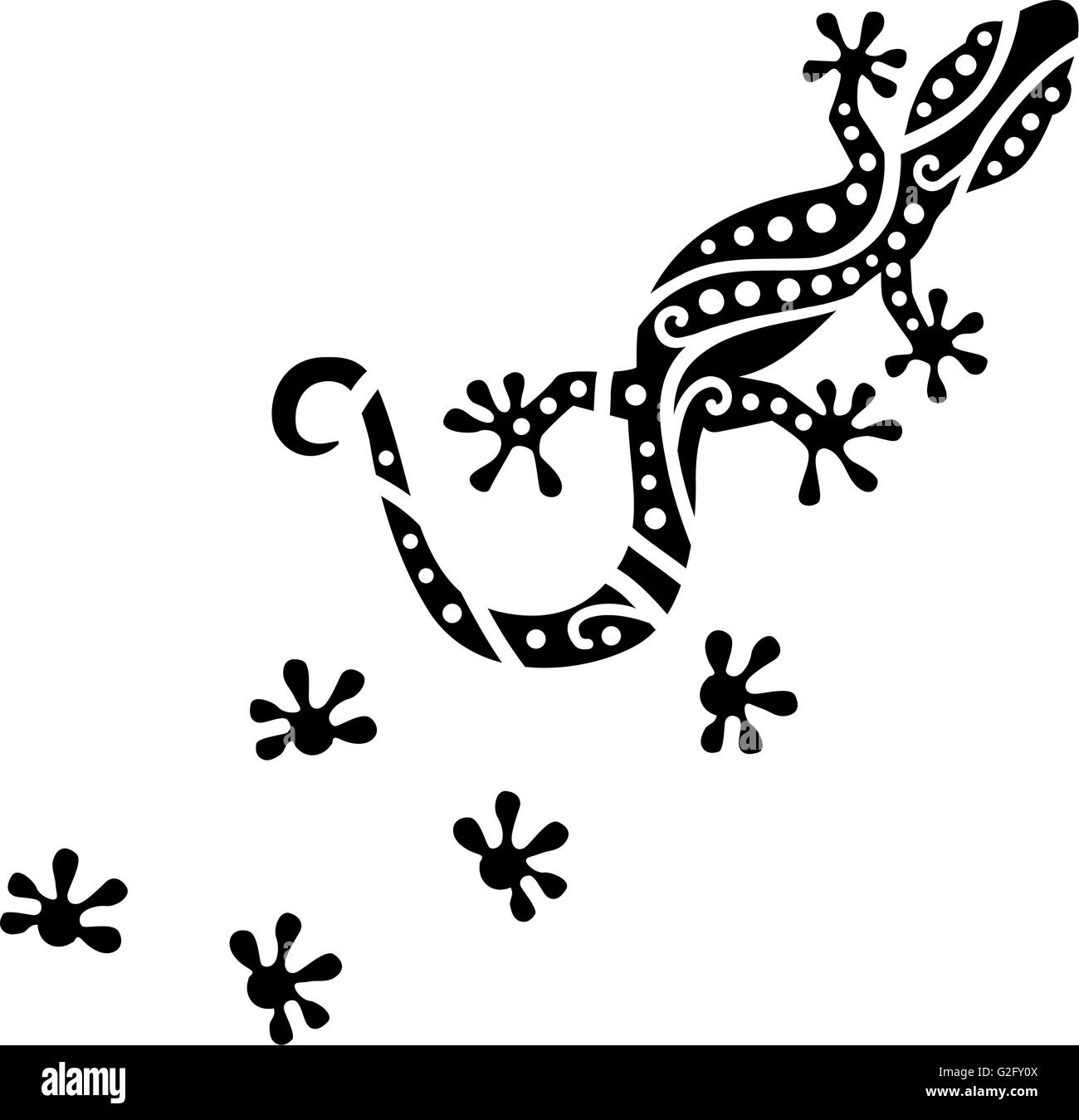 Lizard Footprint Clipart