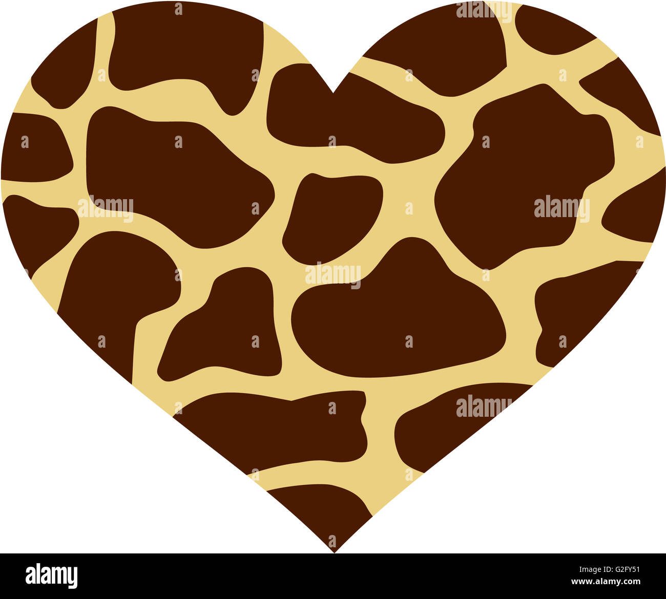 Heart giraffe pattern hi-res stock photography and images - Alamy
