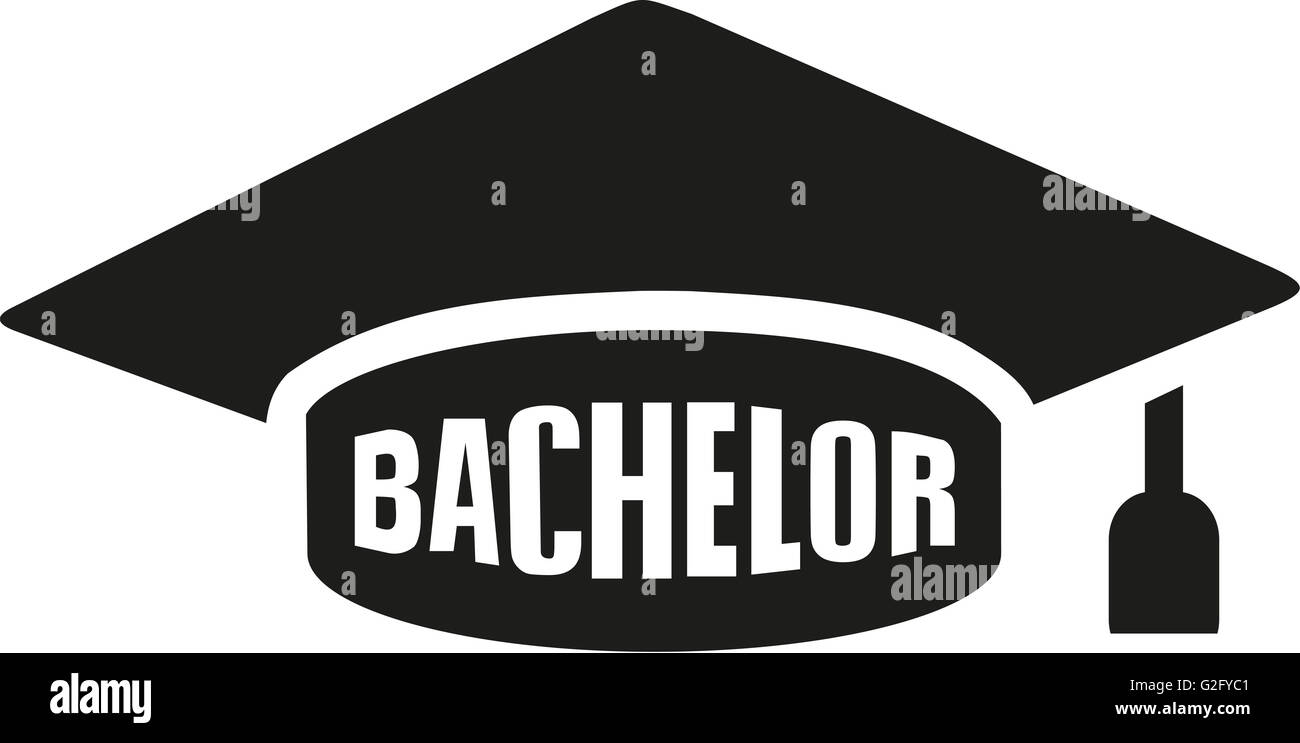 Graduation hat with bachelor Stock Photo - Alamy
