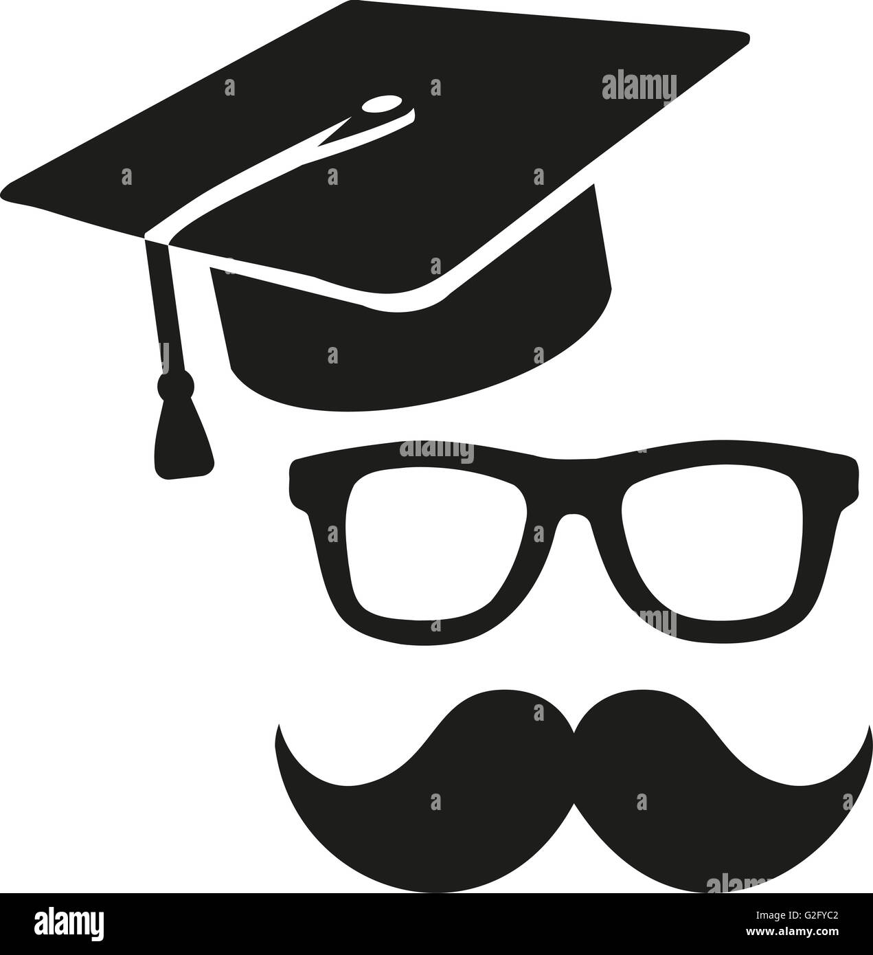 Graduation hat professor Stock Photo - Alamy