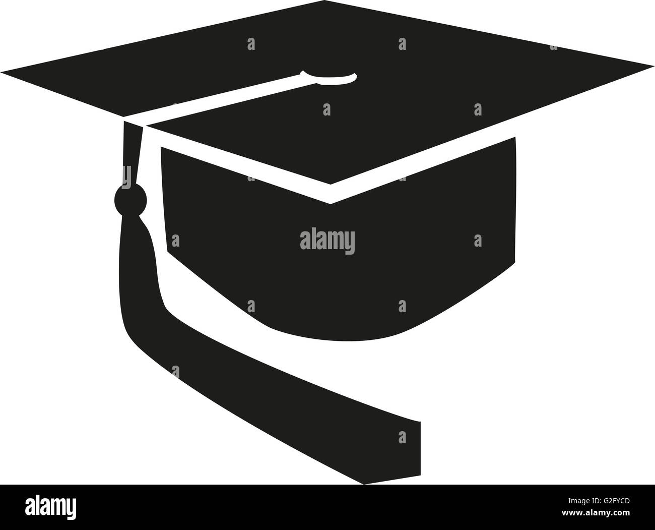 Graduation hat logo hi-res stock photography and images - Alamy